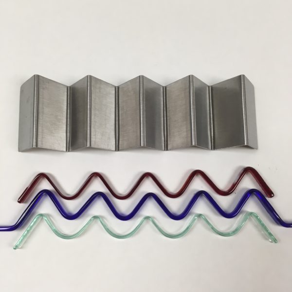 4″ Ripple Wave Mold- Stainless Steel | Glass House Store