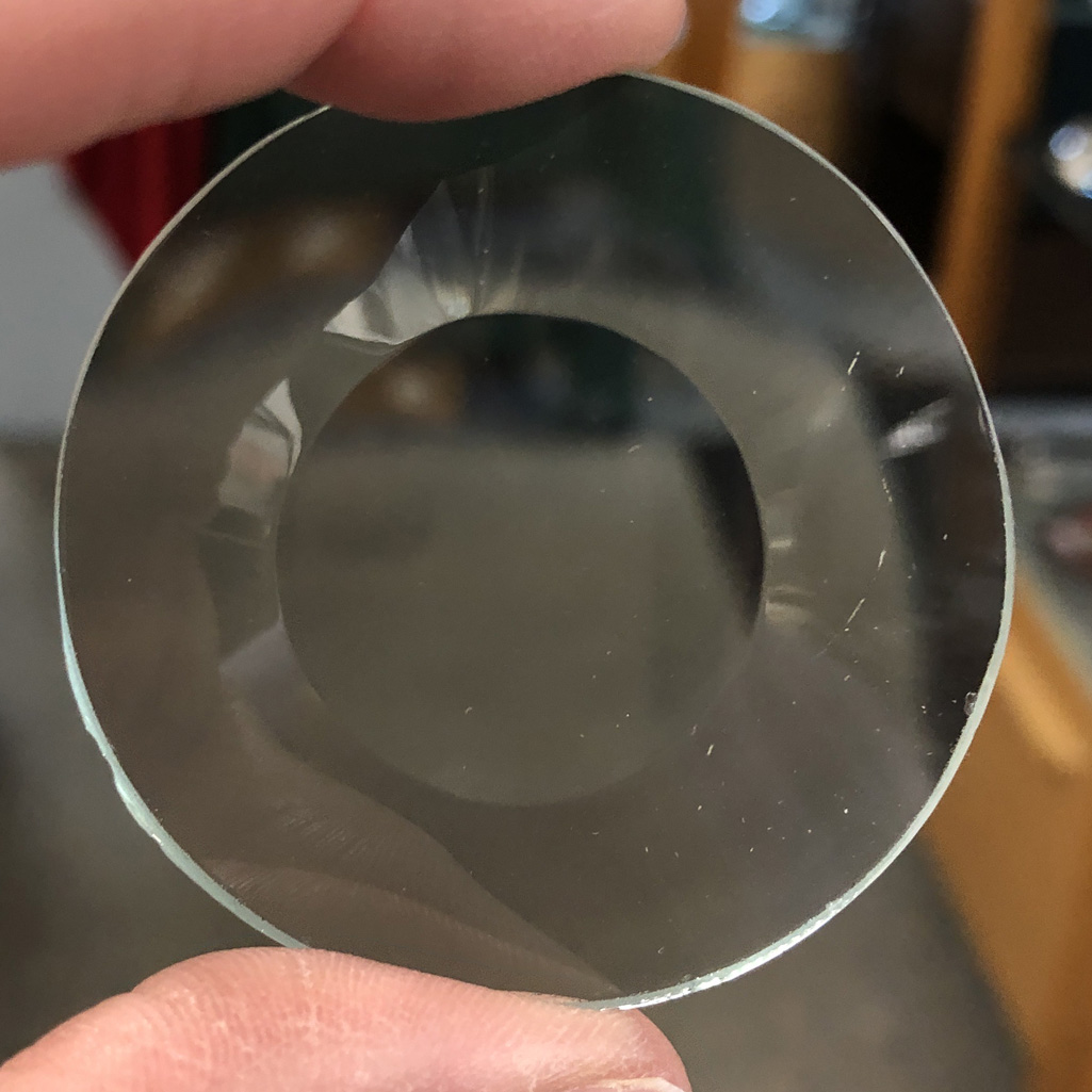 Clear Circle Bevel-2″ | Glass House Store