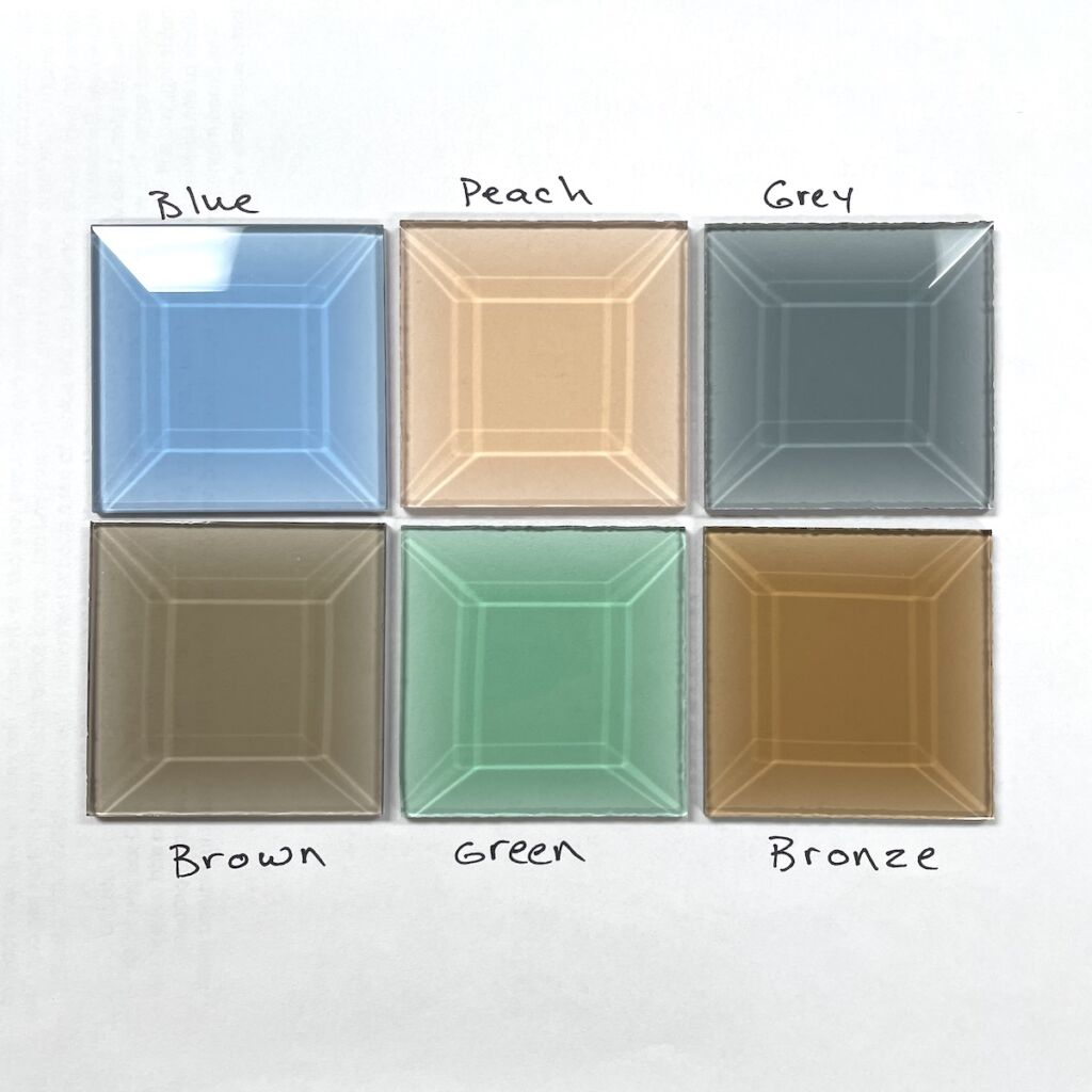Square Colored Glass Bevel – 2″ x 2″ | Glass House Store